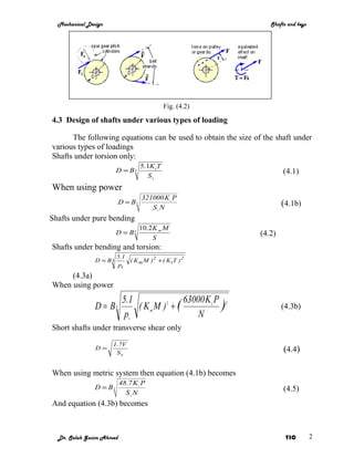 MET 304 Shafts and keys-mod#3 | PDF | Free Download