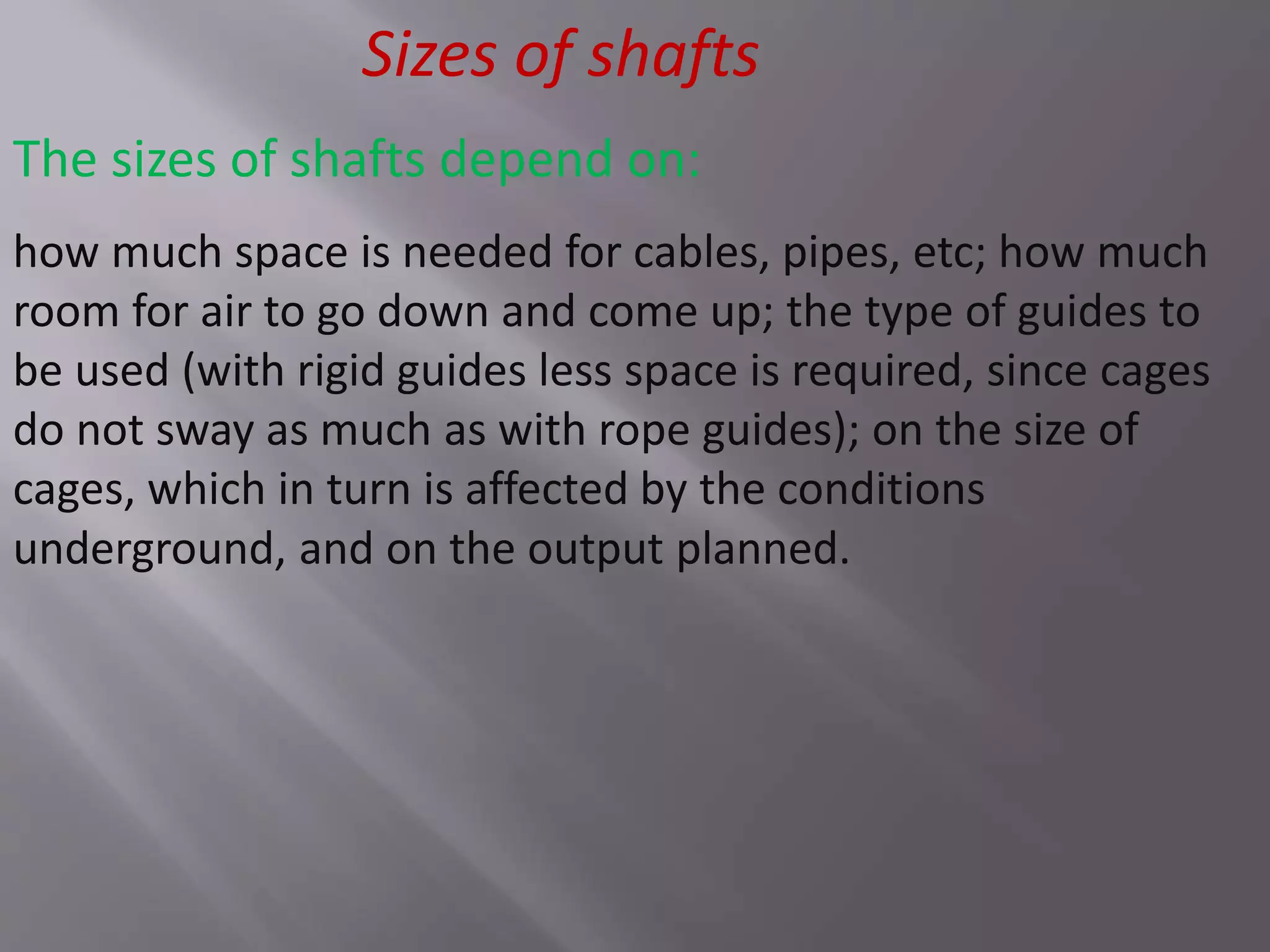 Shaft sinking. | PPTX