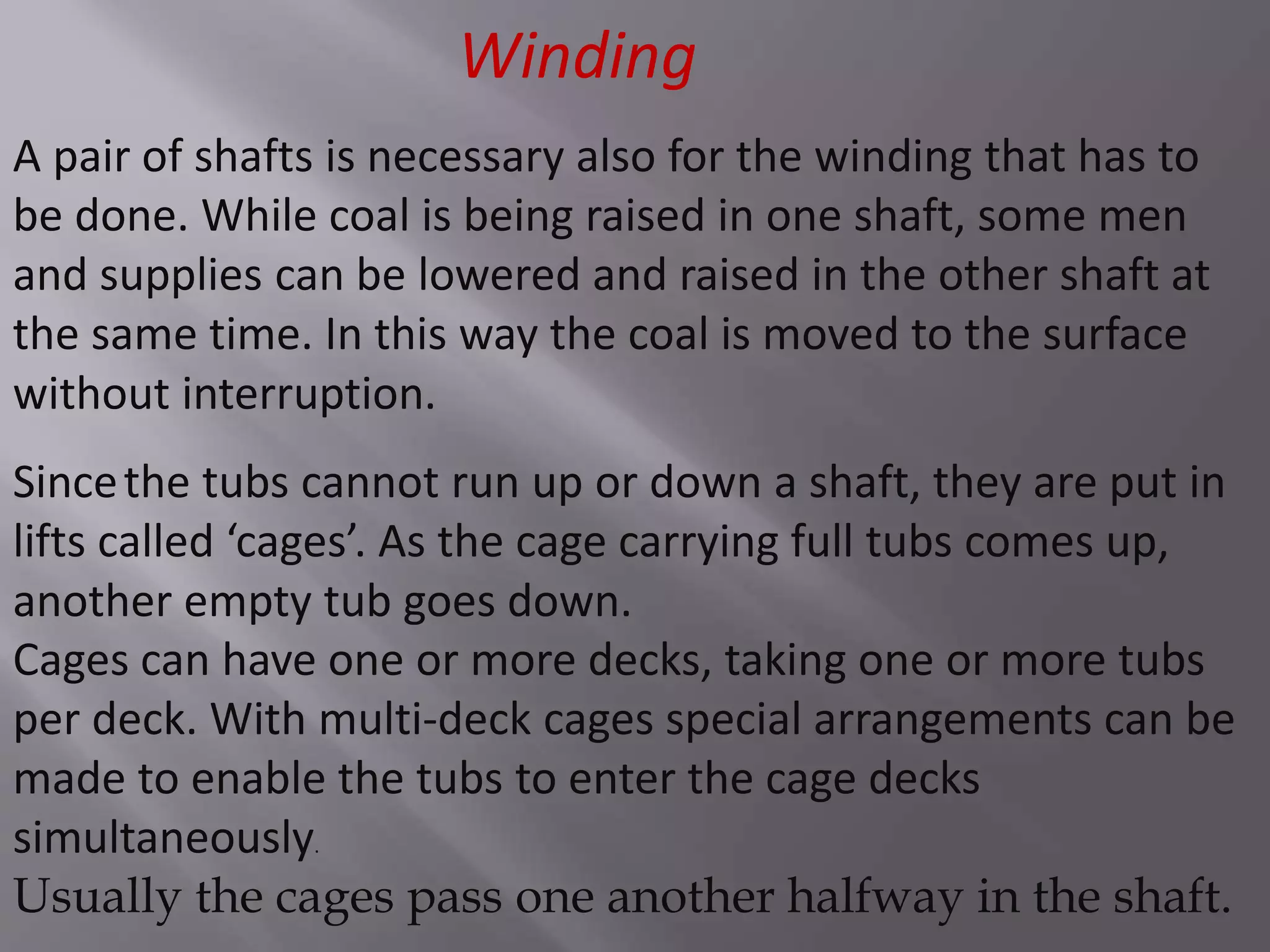 Shaft sinking. | PPTX