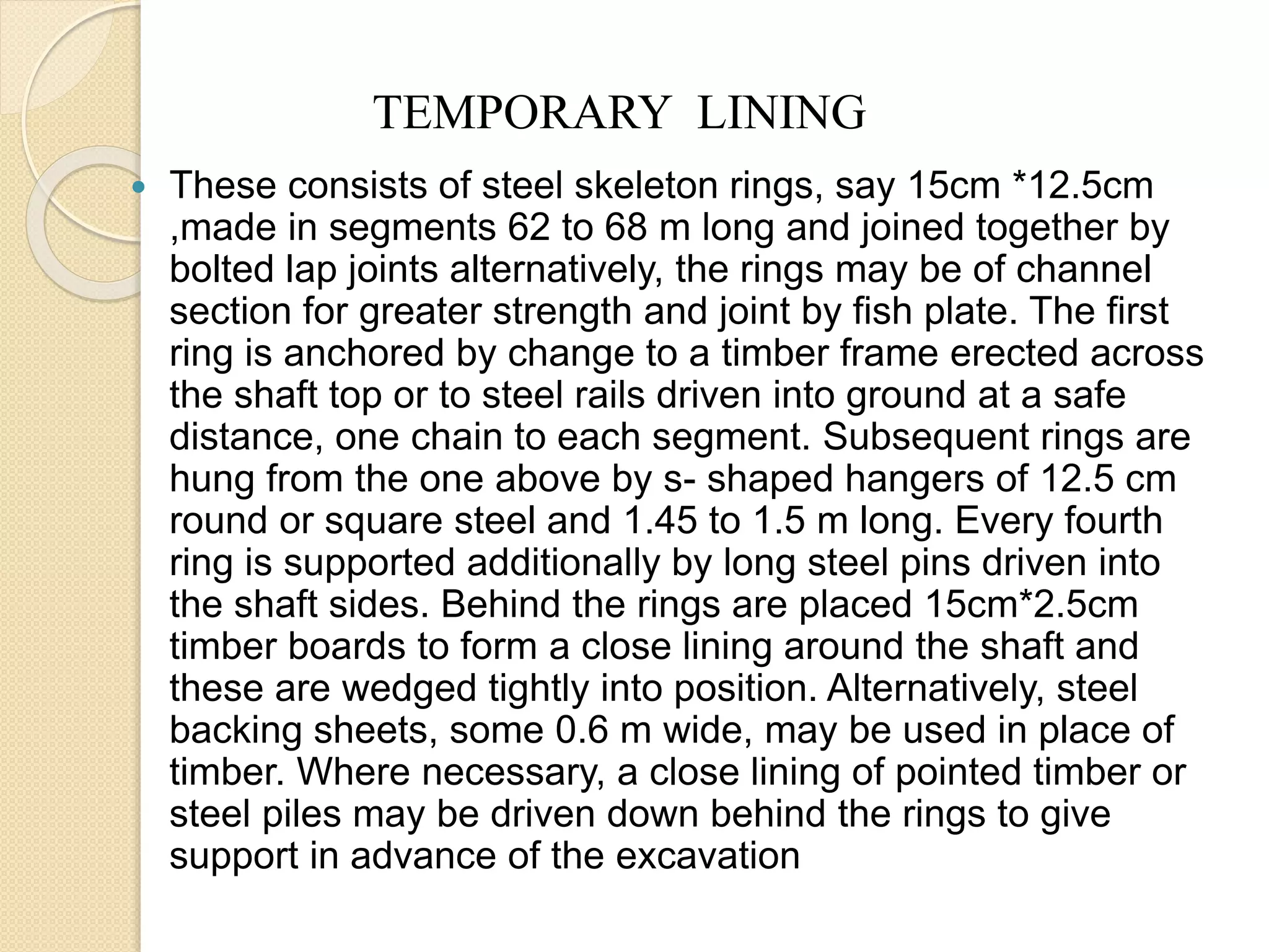 Shaft sinking 1 | PPTX