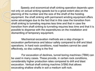 Shaft sinking 1 | PPTX