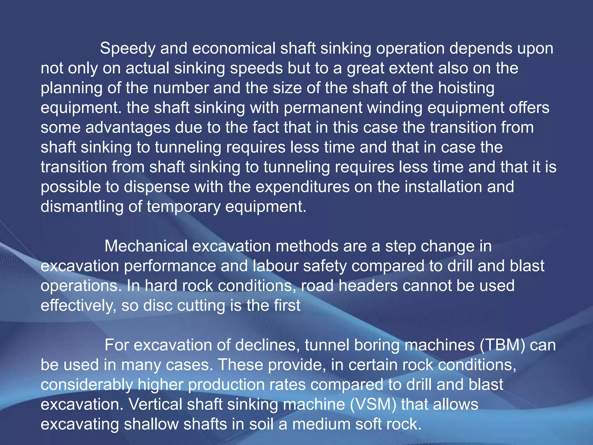 Shaft sinking 2 | PPTX