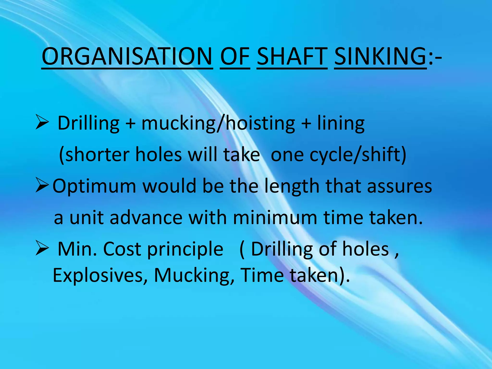 Shaft sinking operation | PPTX