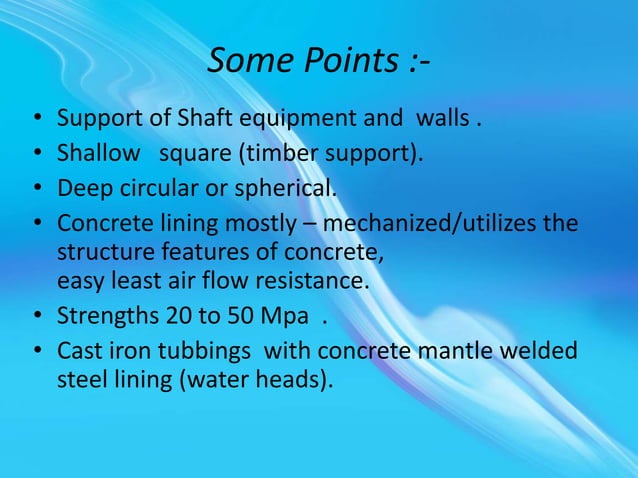 Shaft sinking operation | PPTX