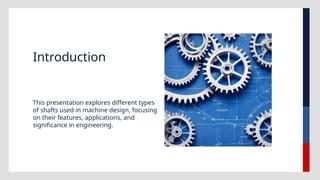 Shafts in Machine Design types of shafts .pptx