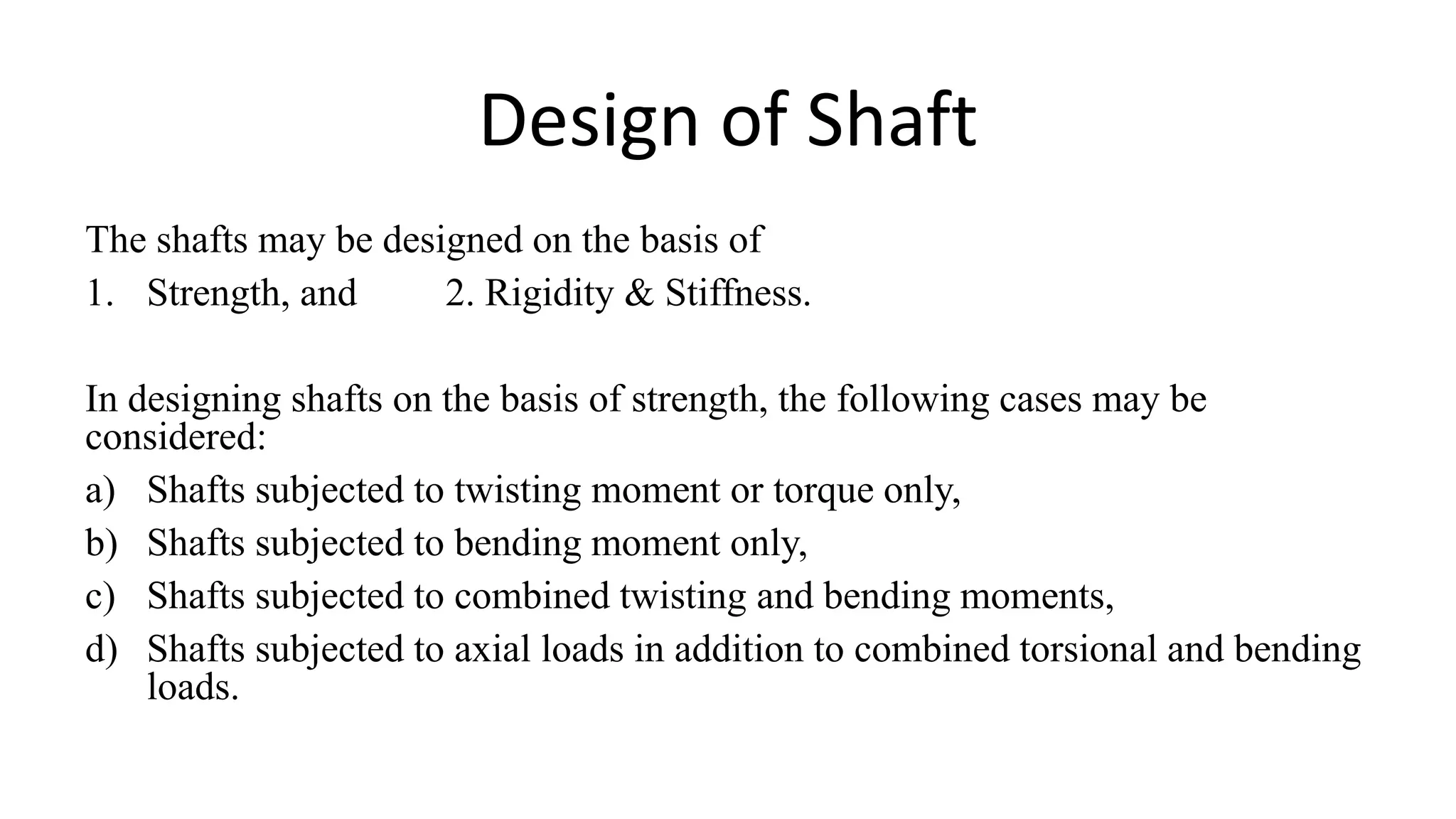 Shaft under combined loading | PPTX