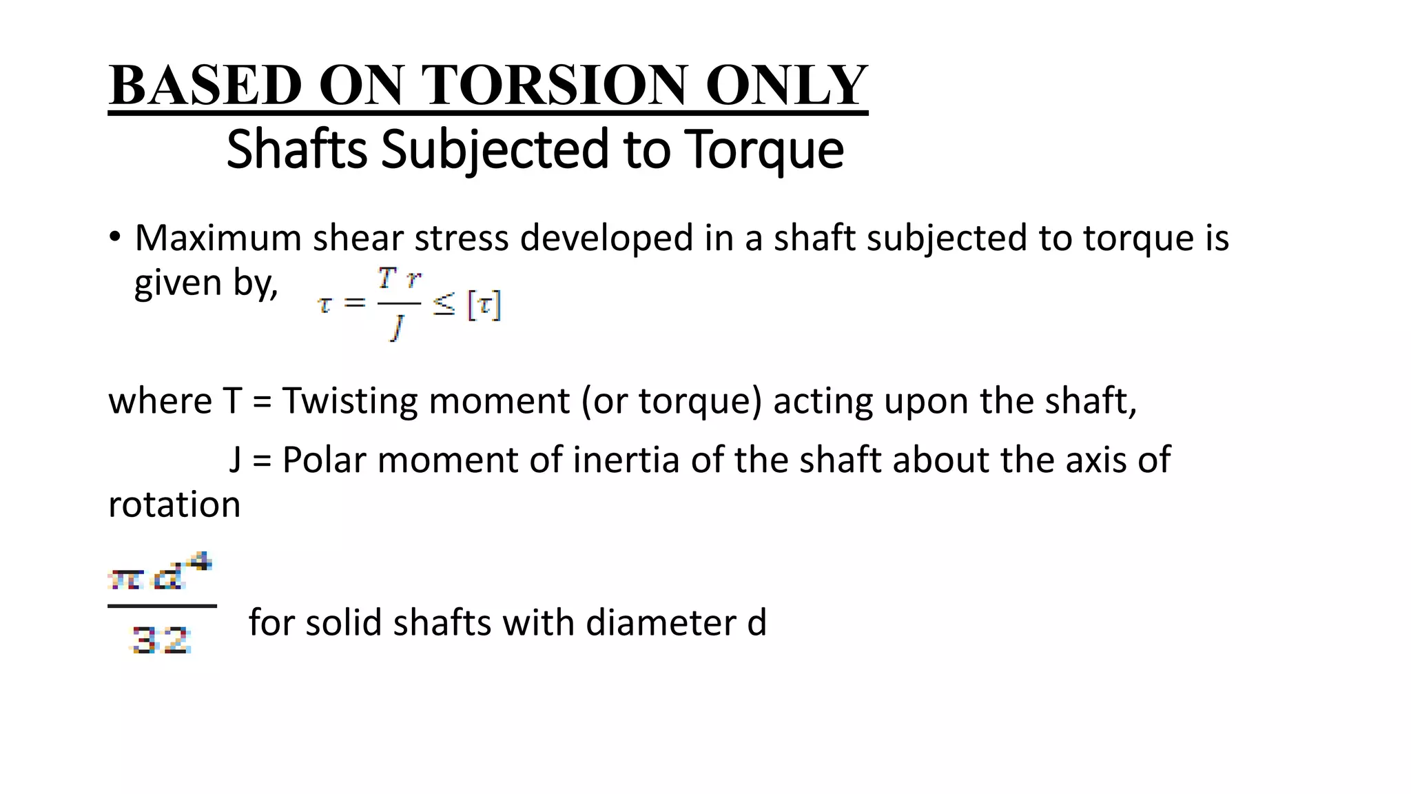 Shaft under combined loading | PPTX