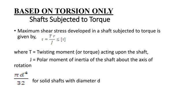 Shaft under combined loading | PPTX | Physics | Science