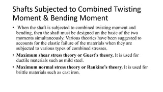 Shaft under combined loading | PPTX