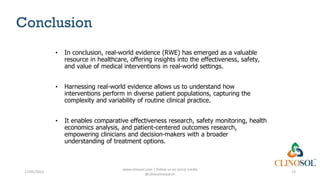 Real-World Evidence: Harnessing Data for Clinical Decision-Making | PPTX