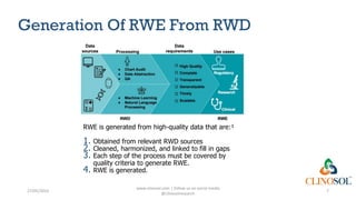 Real-World Evidence: Harnessing Data for Clinical Decision-Making | PPTX