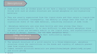 Crystal structure and crystal defects | PPTX
