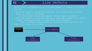 Crystal structure and crystal defects | PPT