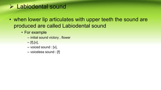 Place of articulation | PPTX