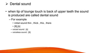 Place of articulation | PPT