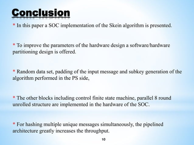 efficient hardware accelerator design for crypto | PPT