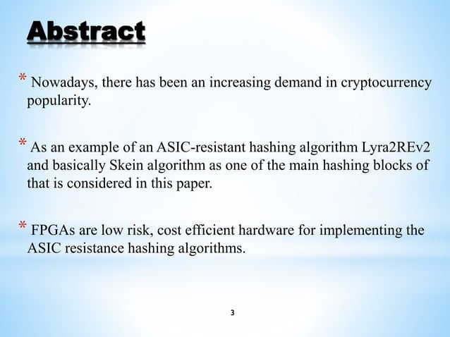 efficient hardware accelerator design for crypto | PPT