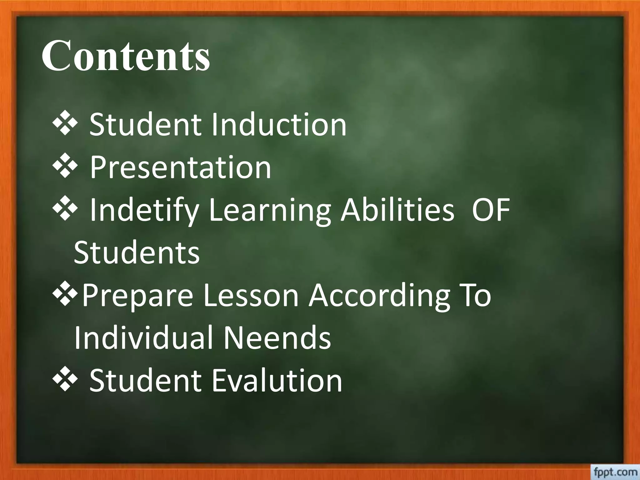 Teaching Skills "Set induction & presentation & lesson plan" | PPTX