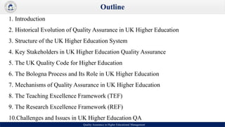 Quality Assurance in UK Higher Education | PPT