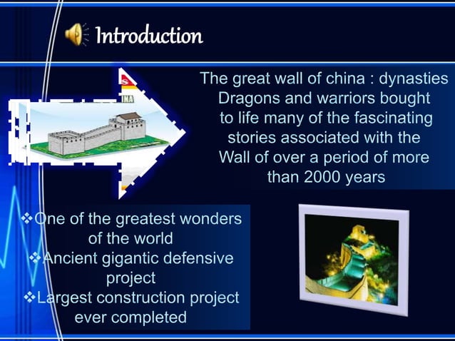 The great wall of china | PPTX