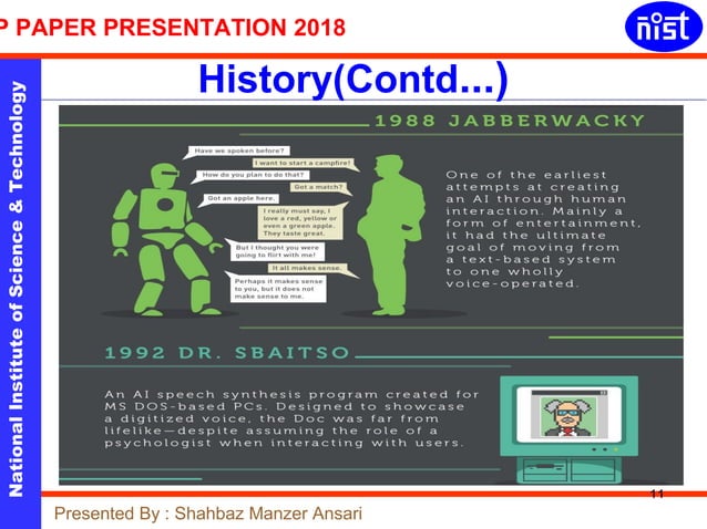Shahbaz Ansari Presentation on CHATBOT | PPT