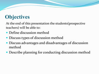 discussion method | PPTX
