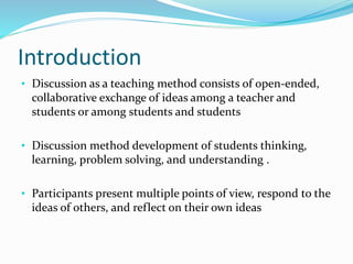 discussion method | PPTX