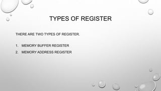 TYPES OF COMPUTER MEMORIES | PPTX