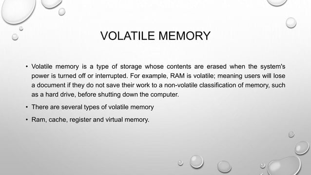 TYPES OF COMPUTER MEMORIES | PPTX