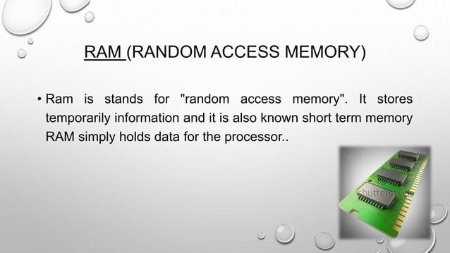 TYPES OF COMPUTER MEMORIES | PPTX