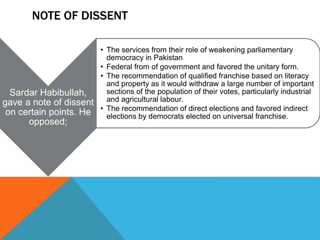 Shahbuddin commision its report | PPTX