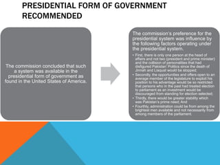 Shahbuddin commision its report | PPTX
