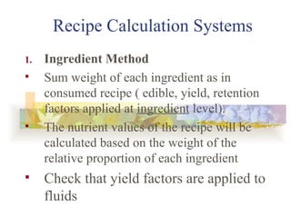 Shaheen 7b conversion of food intakes to nutrients | PPT