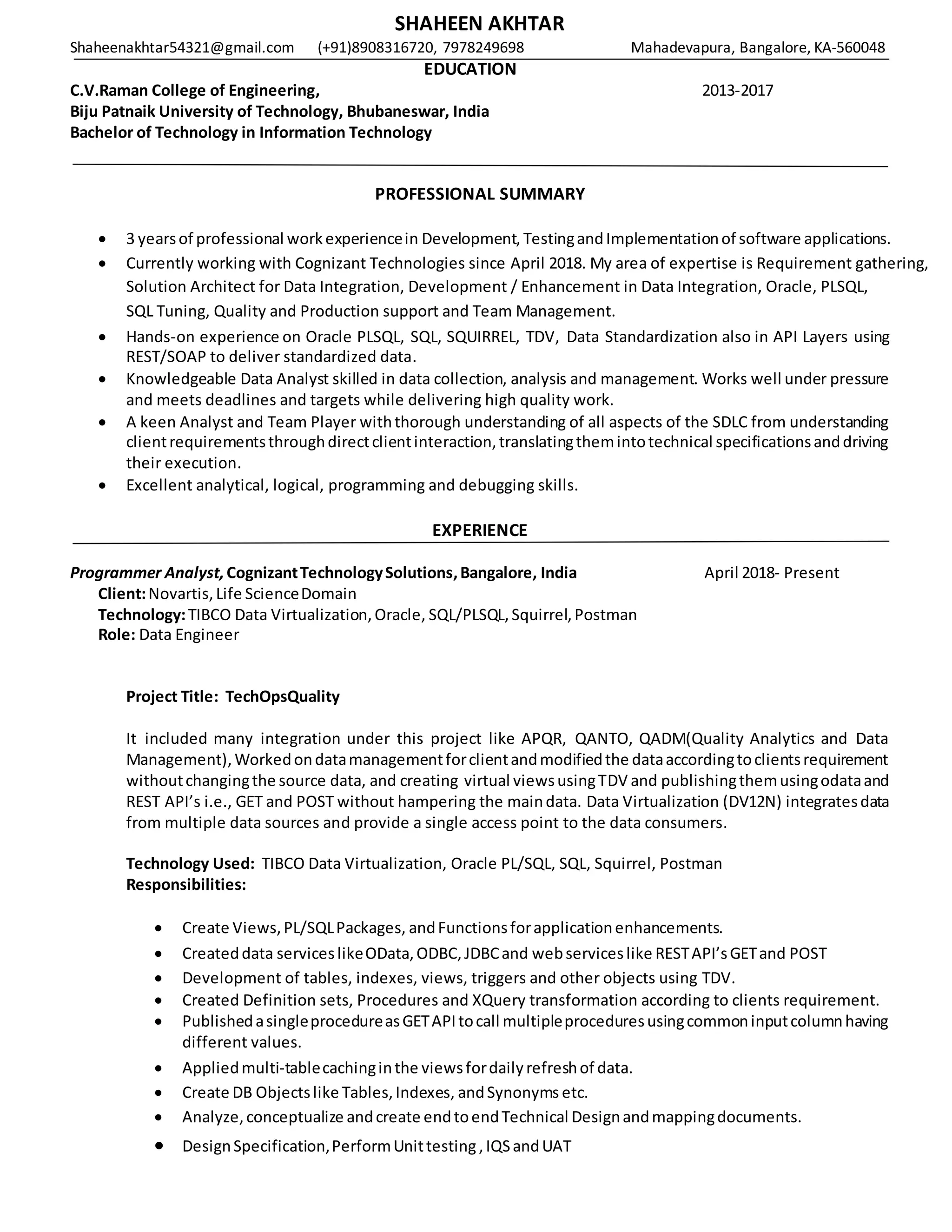 Shaheen akhtar resume | DOCX