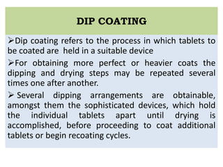 FORMULATION AND INVITRO EVALUATION OF DIP COATED ANTIPARKINSONIAN DRUGS ...