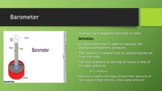 devices measuring pressure | PPT