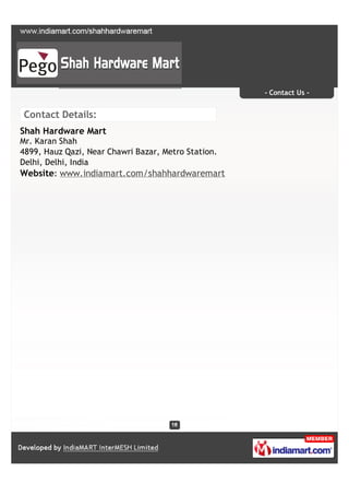 Shah Hardware Mart, Delhi, Hardware Products | PDF | Shopping