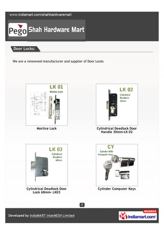 Shah Hardware Mart, Delhi, Hardware Products | PDF