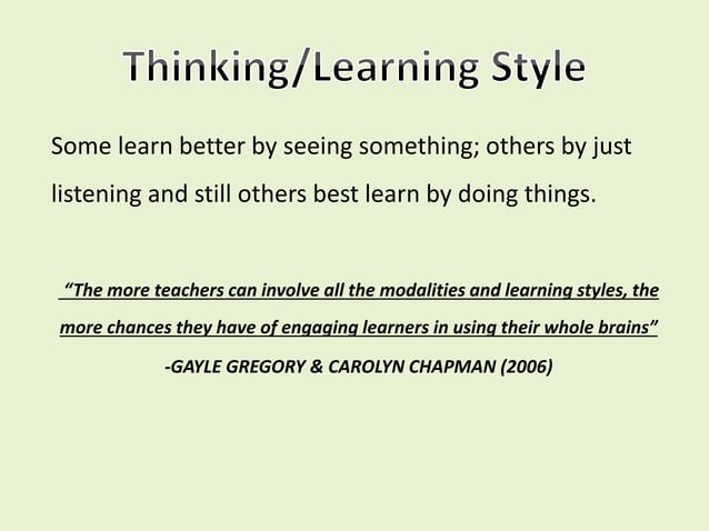 Learner's differences | PPTX | Education