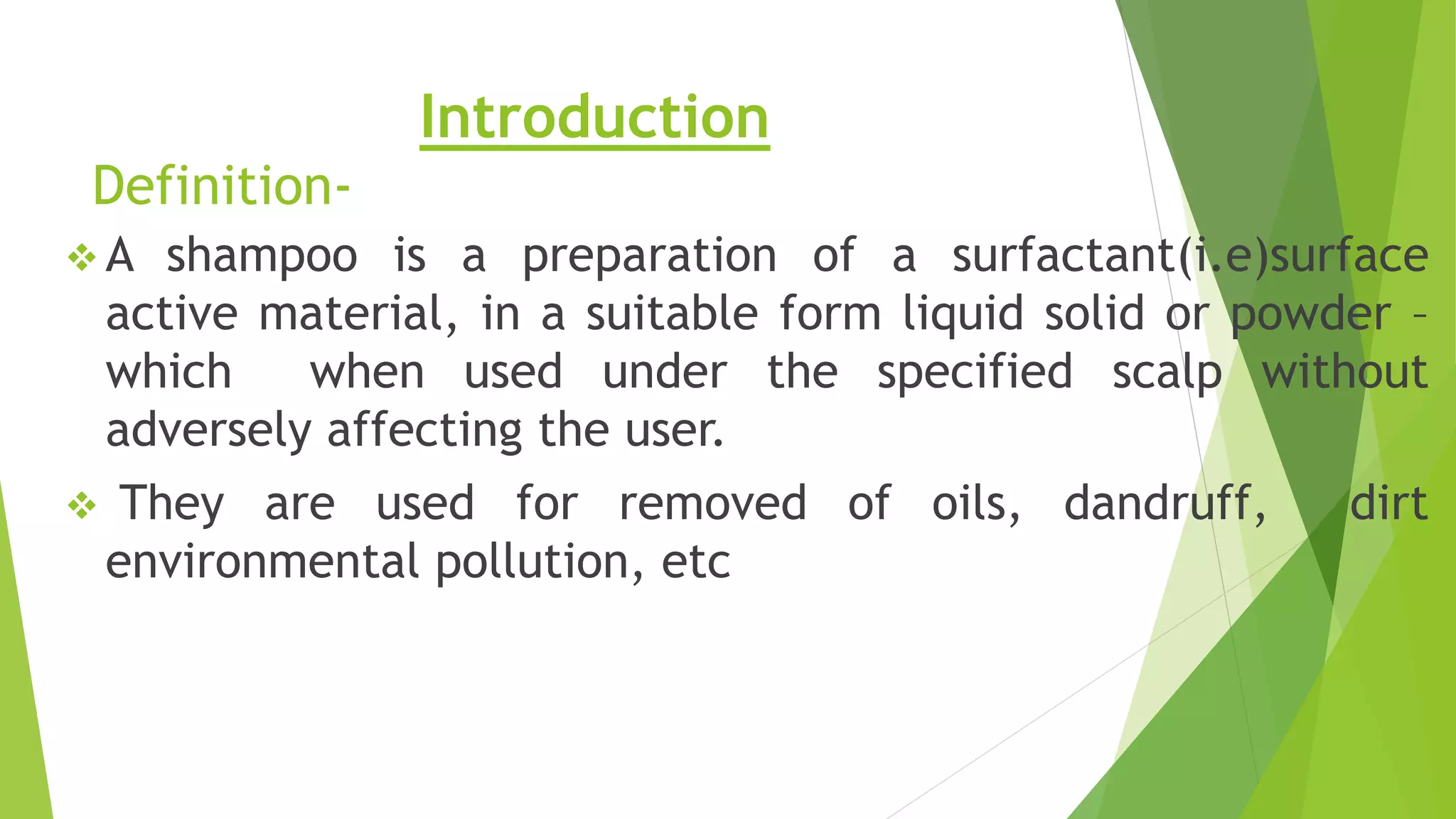 PRESENTATION ON HERBAL SHAMPOOS AND CONDITIONERS | PPTX