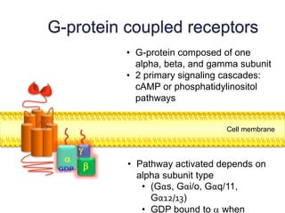 Cell membrane physiology and pharmacology | PPTX