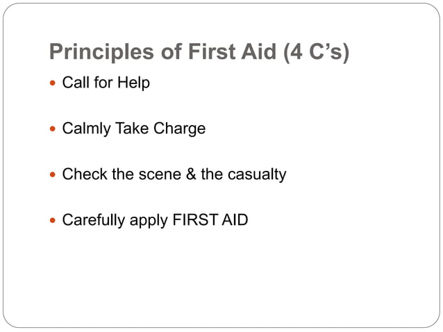 First Aid ppt | PPTX | First Aid | Injuries