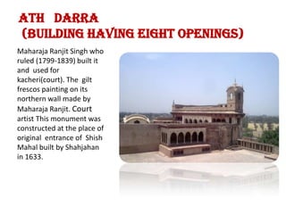 Shahi fort lahore | PPTX