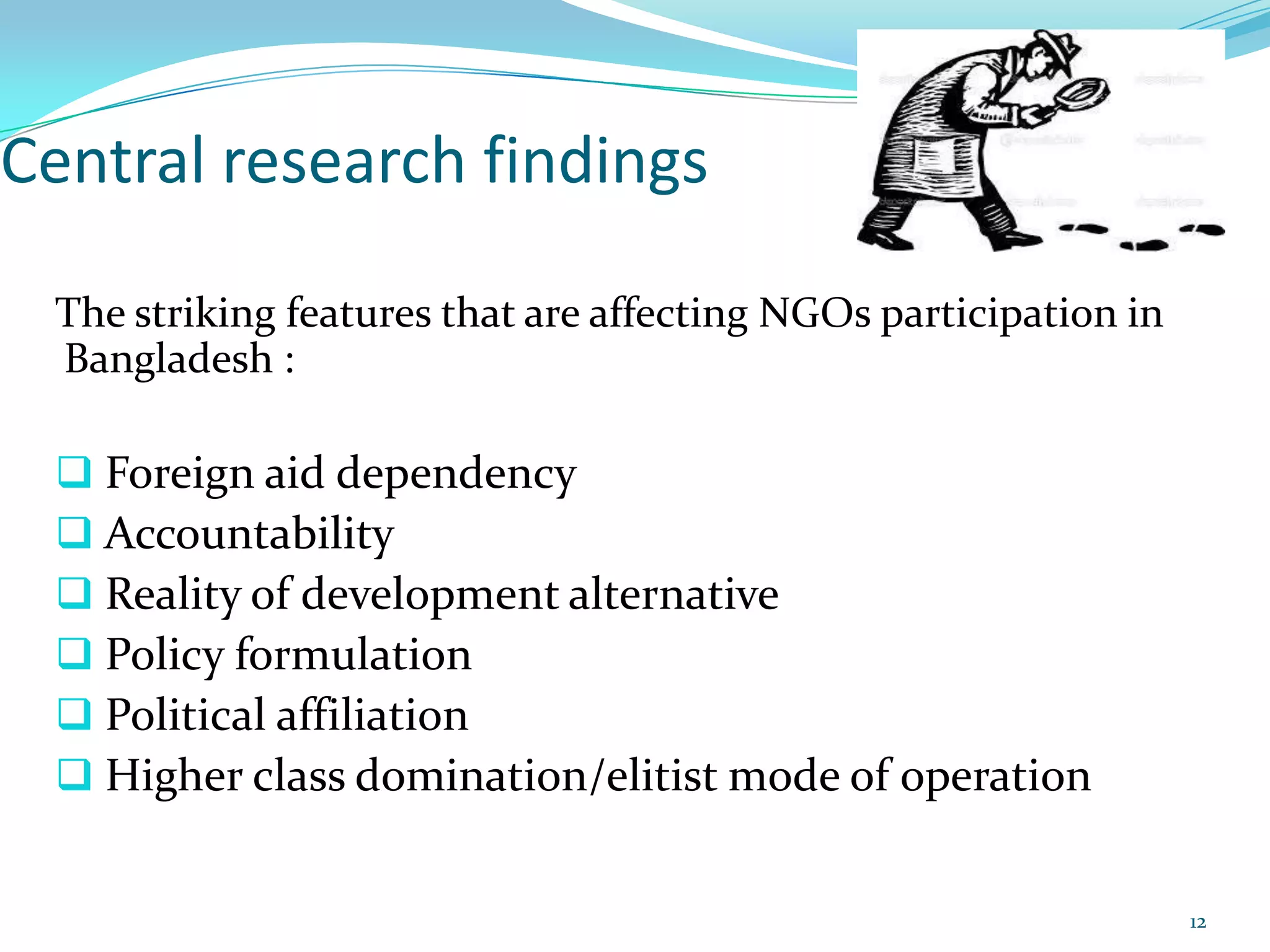 The role of NGOs in Bangladesh: A critical perspective... Muhammed ...