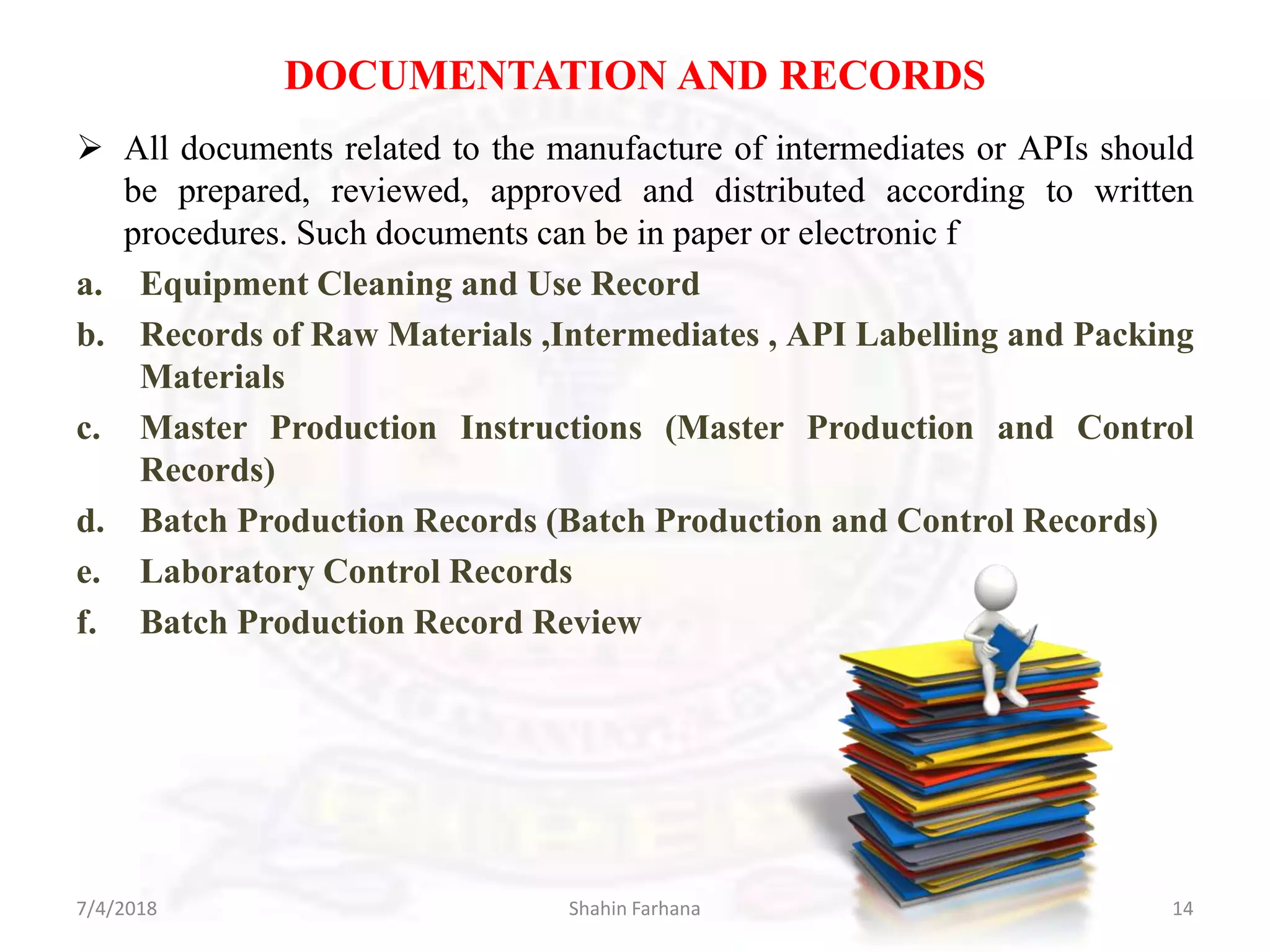 ICH Q7 Guideline | PPTX