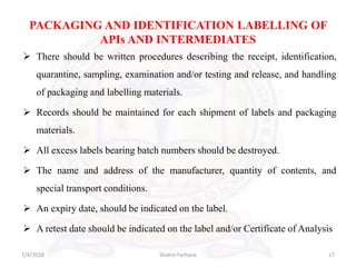 ICH Q7 Guideline | PPTX