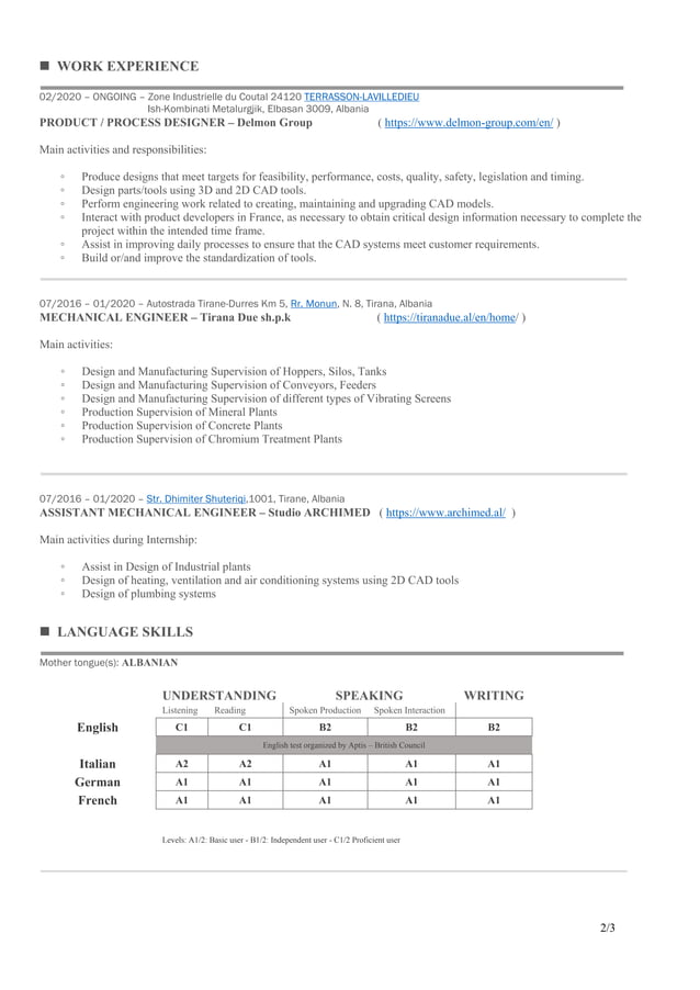 Shahin veis cv | PDF
