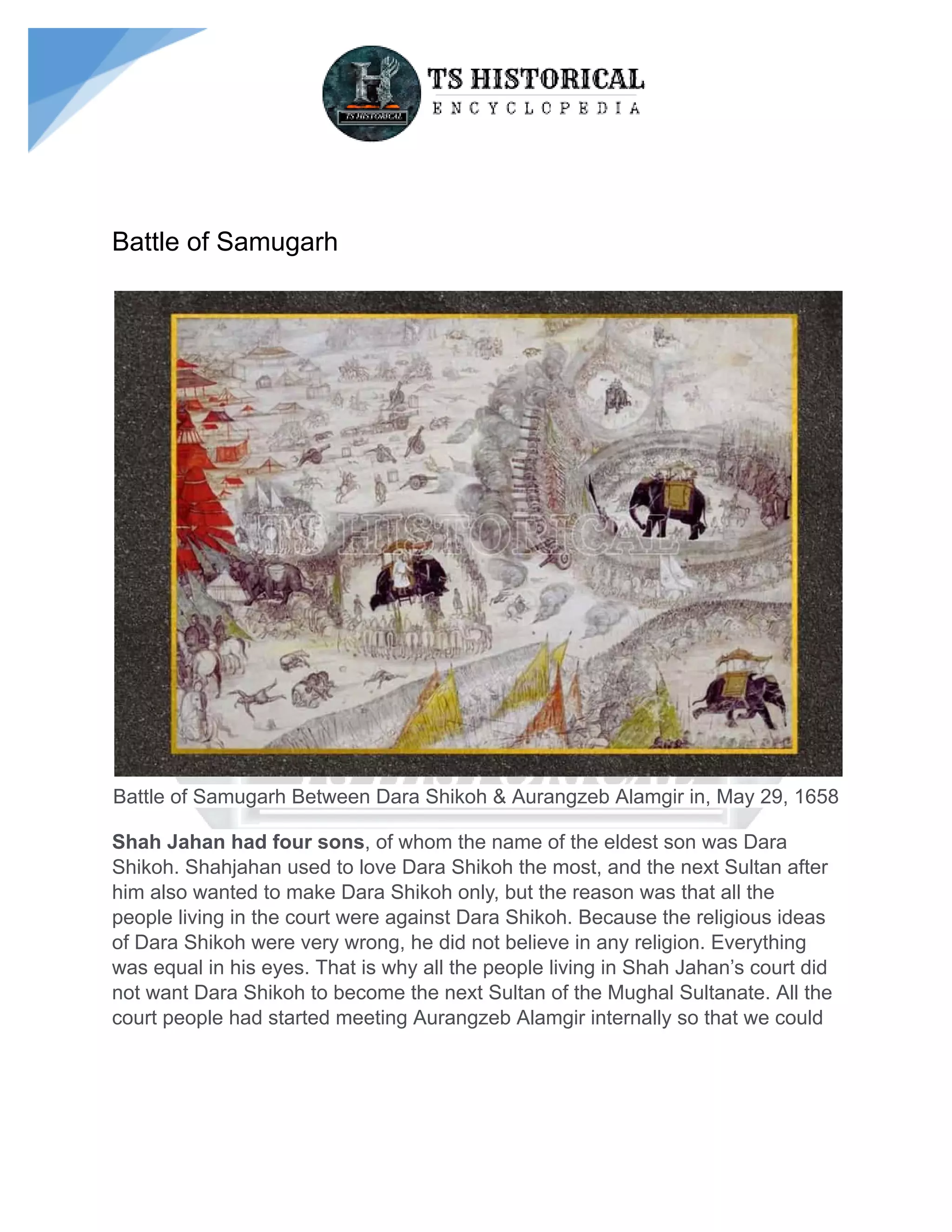 Shah Jahan 4th Mughal Emperor - TS Historical.docx.pdf