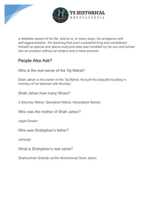 Shah Jahan 4th Mughal Emperor - TS Historical.docx.pdf