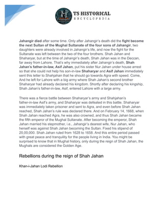 Shah Jahan 4th Mughal Emperor - TS Historical.docx.pdf